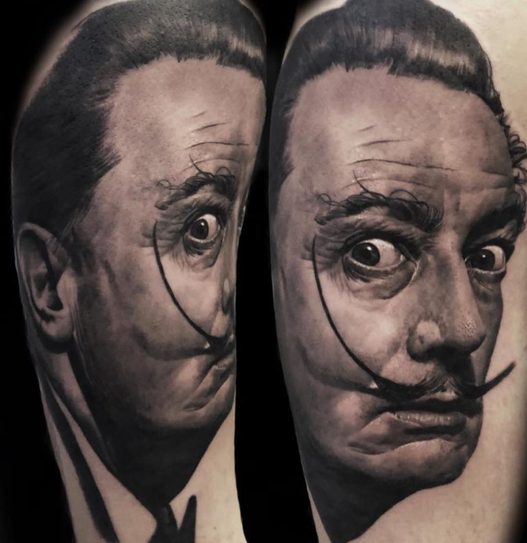 Salvador Dali Tattoo