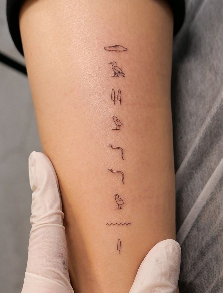 Egyptian Hieroglyphs Tattoo Egyptian Hieroglyphs Tattoo